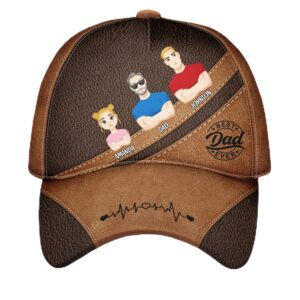 wander prints gifts for dad - personalized classic cap - birthday, loving gift for father, grandfather, grandpa - best dad ever