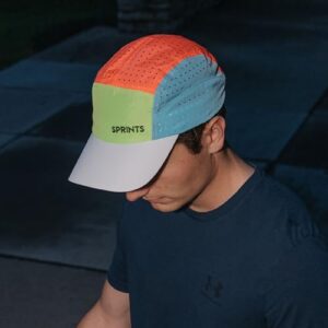 Sprints Race Day Performance HyperG Racing Cap | The Lightweight, Quick Dry, Running, Sport Hat, One Size, Unisex (Brisk Out The Blocks)