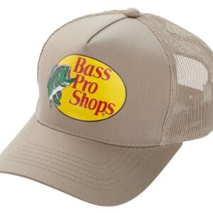 Bass Pro Shops - Original Fishing Trucker Hat Mesh Cap - Adjustable Snapback [Khaki], 5