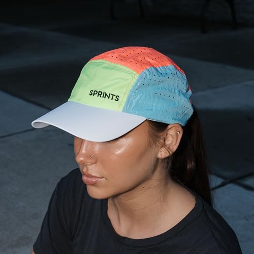 Sprints Race Day Performance HyperG Racing Cap | The Lightweight, Quick Dry, Running, Sport Hat, One Size, Unisex (Brisk Out The Blocks)