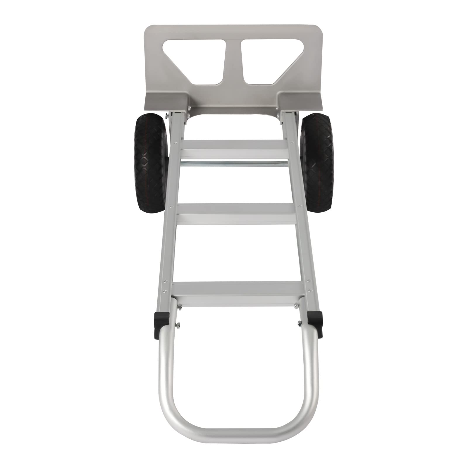 Heavy Duty Hand Truck 500Lbs High Load Capacity 20.27" W * 59.84" H Aluminum Dolly Cart for Moving, 10" Rubber Wheels 17.71 * 7.08in Base (500lbs)