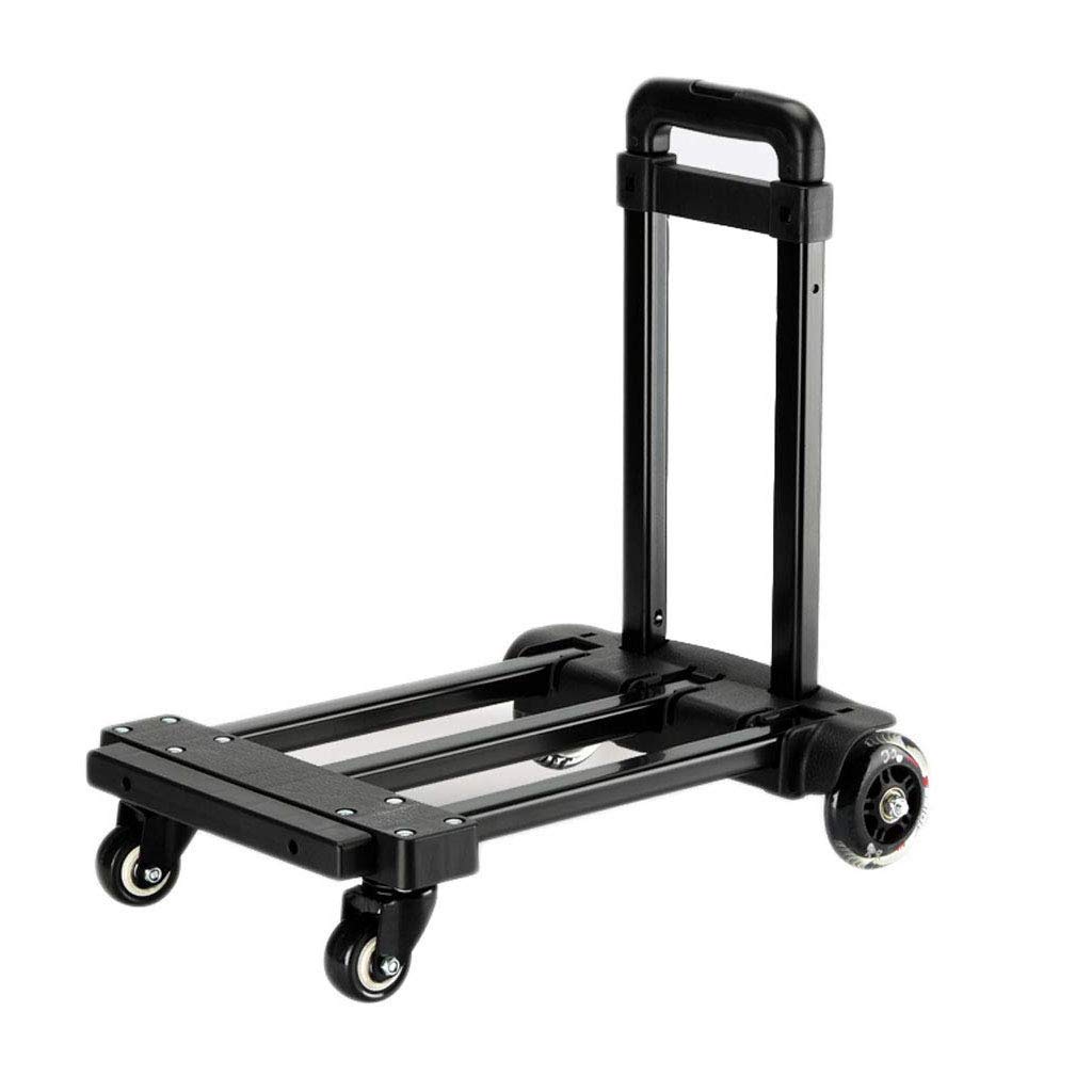 saditesdk Foldable Hand Truck, Flat Garden Grocery Shopping Portable Hand Push Folding Cart