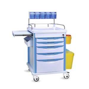 huanghaiqiu medical crash cart with wheels, mobile emergency crash cart with accessories,rolling crash cart ultrasound trolley,hospital crash cart for hospitals and clinics