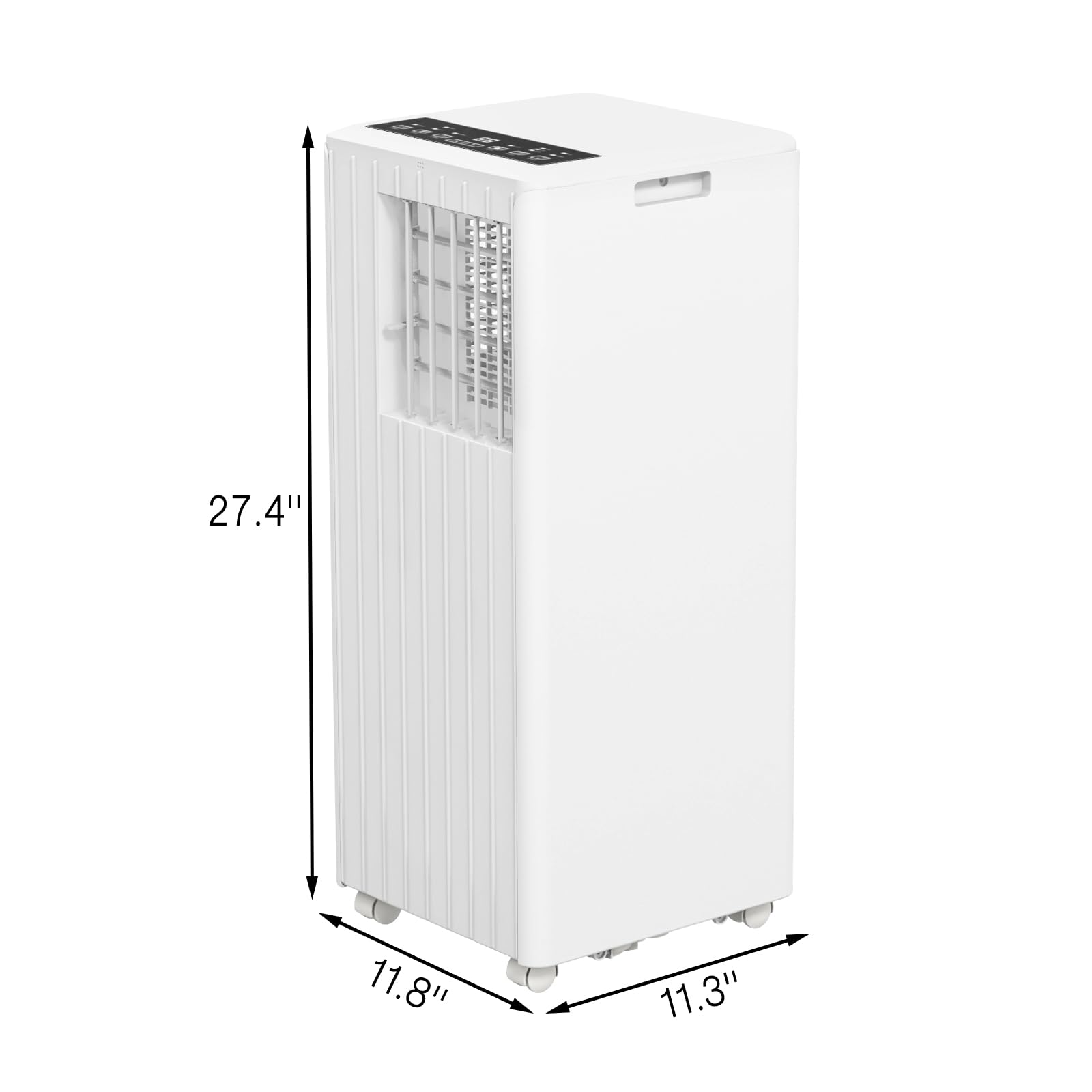 8000 BTU Portable Air Conditioner, AC Unit for Room Bedroom, Cooling up to 350 Sq.Ft. 24-Hour Timer, Sleep Mode, Remote Control Remote Control-White