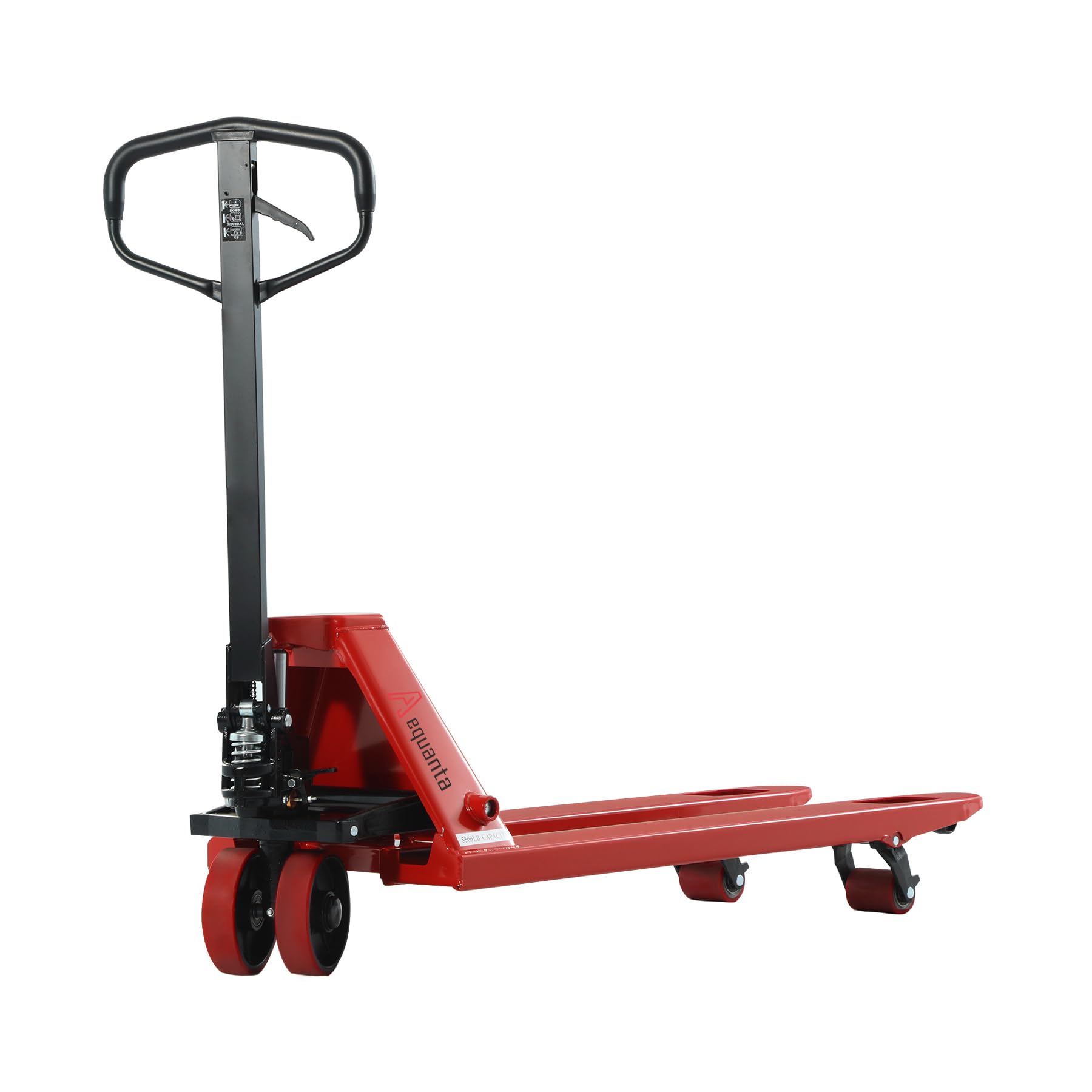 Aequanta Pallet Jack 5500 Lbs Capacity, 27" W x 48" L Forks, Heavy-Duty Manual Hand Pallet Truck