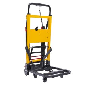 electric stair climbing hand truck 330.7lbs 880lb capacity heavy duty stair climing cart for family moving warehouse logistics distribution, 130w, 31.5 * 18.7 * 45.67in, aluminum alloy