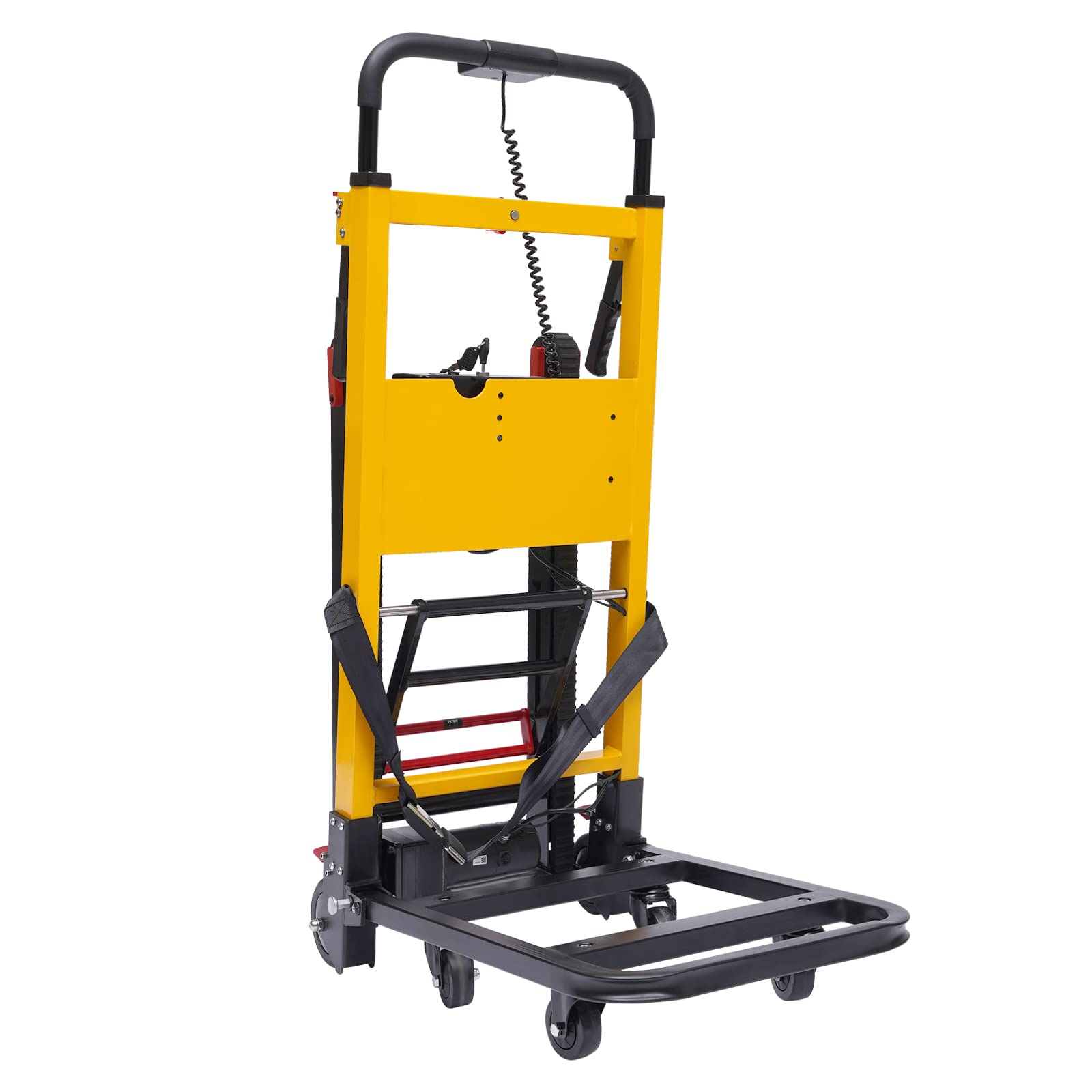 Electric Stair Climbing Hand Truck 330.7lbs 880lb Capacity Heavy Duty Stair Climing Cart for Family Moving Warehouse Logistics Distribution, 130W, 31.5 * 18.7 * 45.67in, Aluminum Alloy