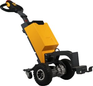 apollolift electric tow tractor, walkie type tractor 2200lbs load capacity, lithium powered electric tugger with emergency stop switch