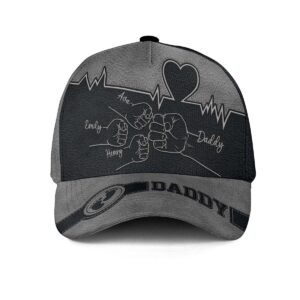 personalized fathers day hat, fist bump hat, customized daddy hat, custom dada hats, grandpa baseball cap 4