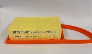 new genuine stihl air filter br500 br550 br600 br700 4282-141-0300 oem, orange