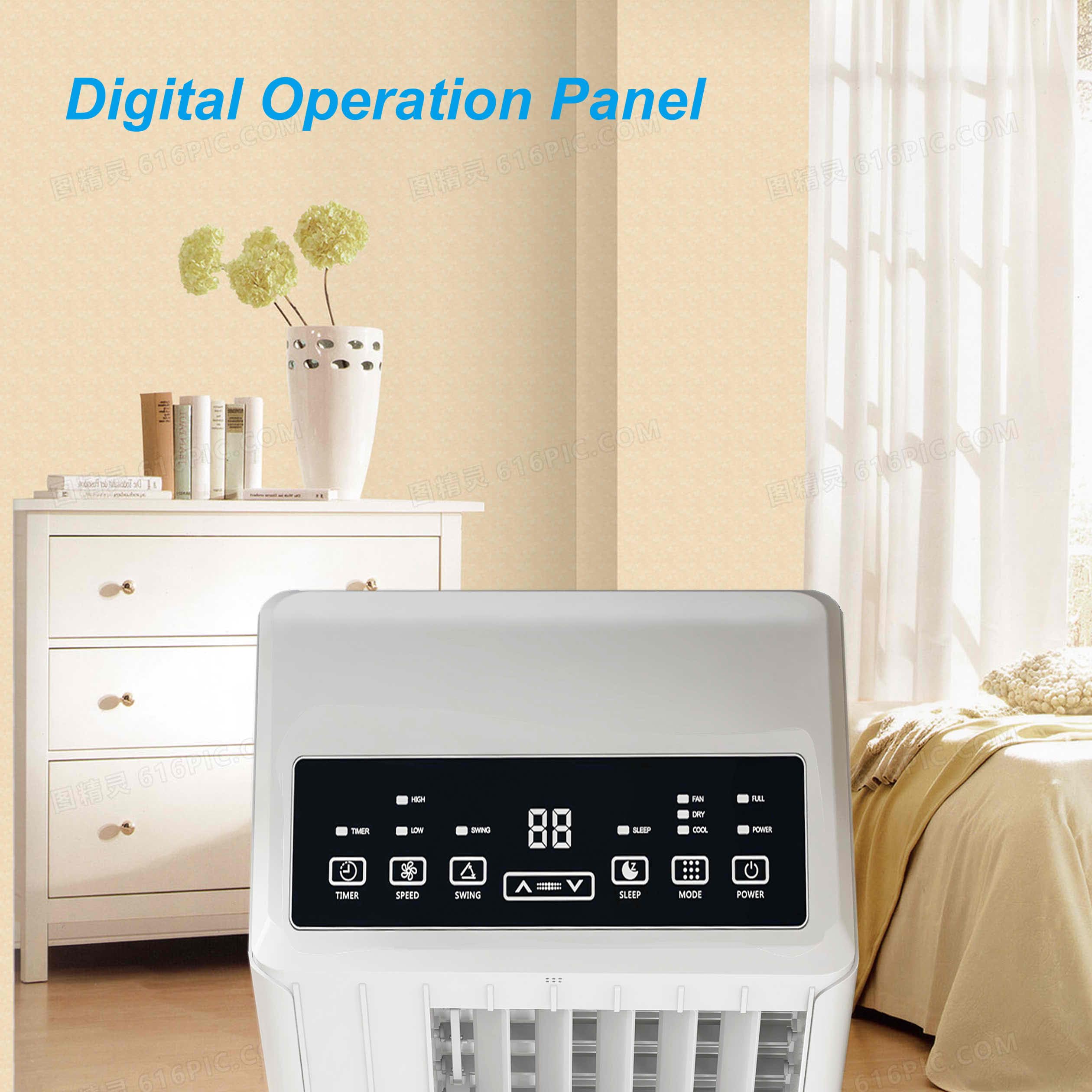 8000 BTU Portable Air Conditioner, AC Unit for Room Bedroom, Cooling up to 350 Sq.Ft. 24-Hour Timer, Sleep Mode, Remote Control Remote Control-White