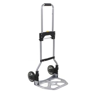 foldable dolly cart with 2 wheels, sturdy structure, smart adjustment 70kg capacity for travel, house moving, shopping, and more