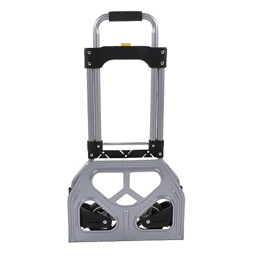 Foldable Dolly Cart with 2 Wheels, Sturdy Structure, Smart Adjustment 70kg Capacity for Travel, House Moving, Shopping, and More