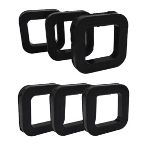 3pcs/6pcs pads hitch receiver pad for 2in mounts provide cushion reduce rattle and eliminate noise rubber cushion receiver and mount noise reduction