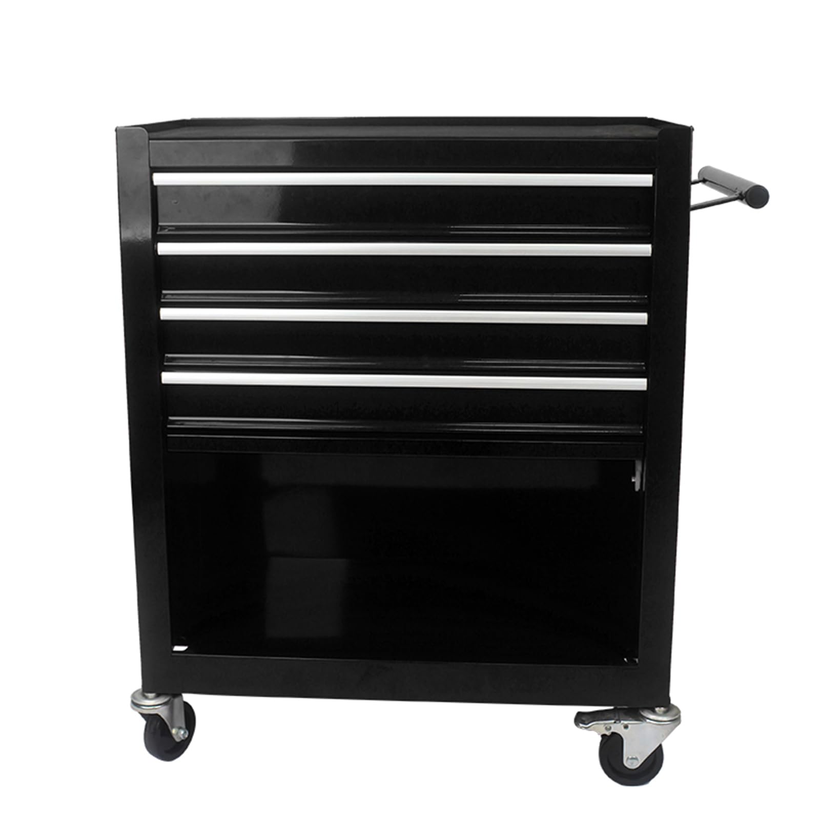 EastVita Rolling Tool Cart On Wheels with 4 Drawers Pull Handle Ball-Bearing Drawer Tool Storage Cabinet Home Repair Tools