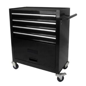 EastVita Rolling Tool Cart On Wheels with 4 Drawers Pull Handle Ball-Bearing Drawer Tool Storage Cabinet Home Repair Tools