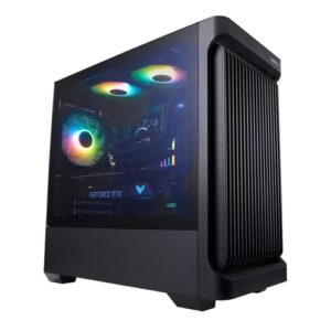 g.skill lt1 matx case with tempered glass side panel, front grill for optimized airflow - black (gc-tkgw1-lt1)