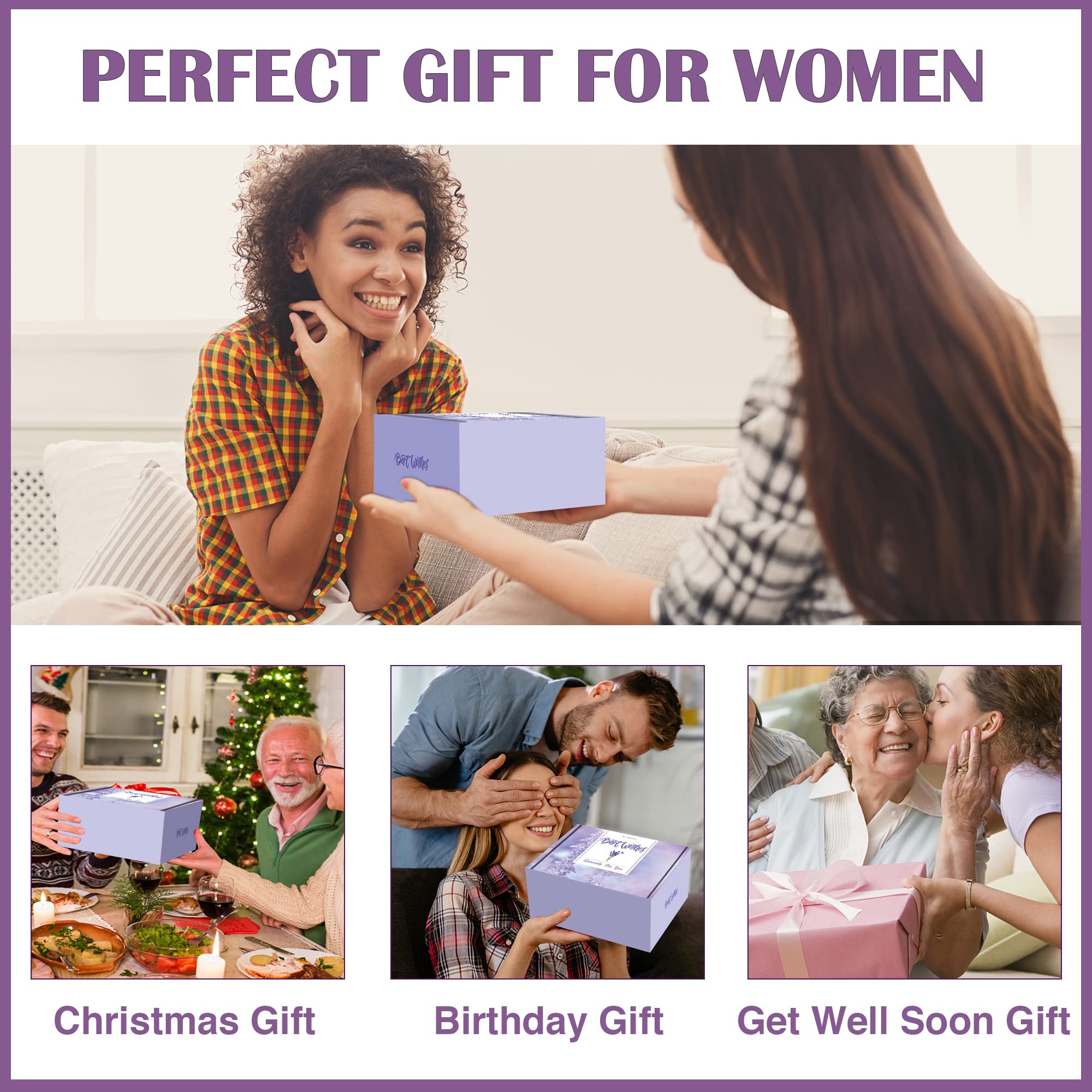 Gifts for Women,Spa Gift Baskets for Women Spring Gifts for Women Bath and Body Works Gifts Set Relaxing Sympathy Gifts Box for Women,Mom,Sister,Wife,Lover