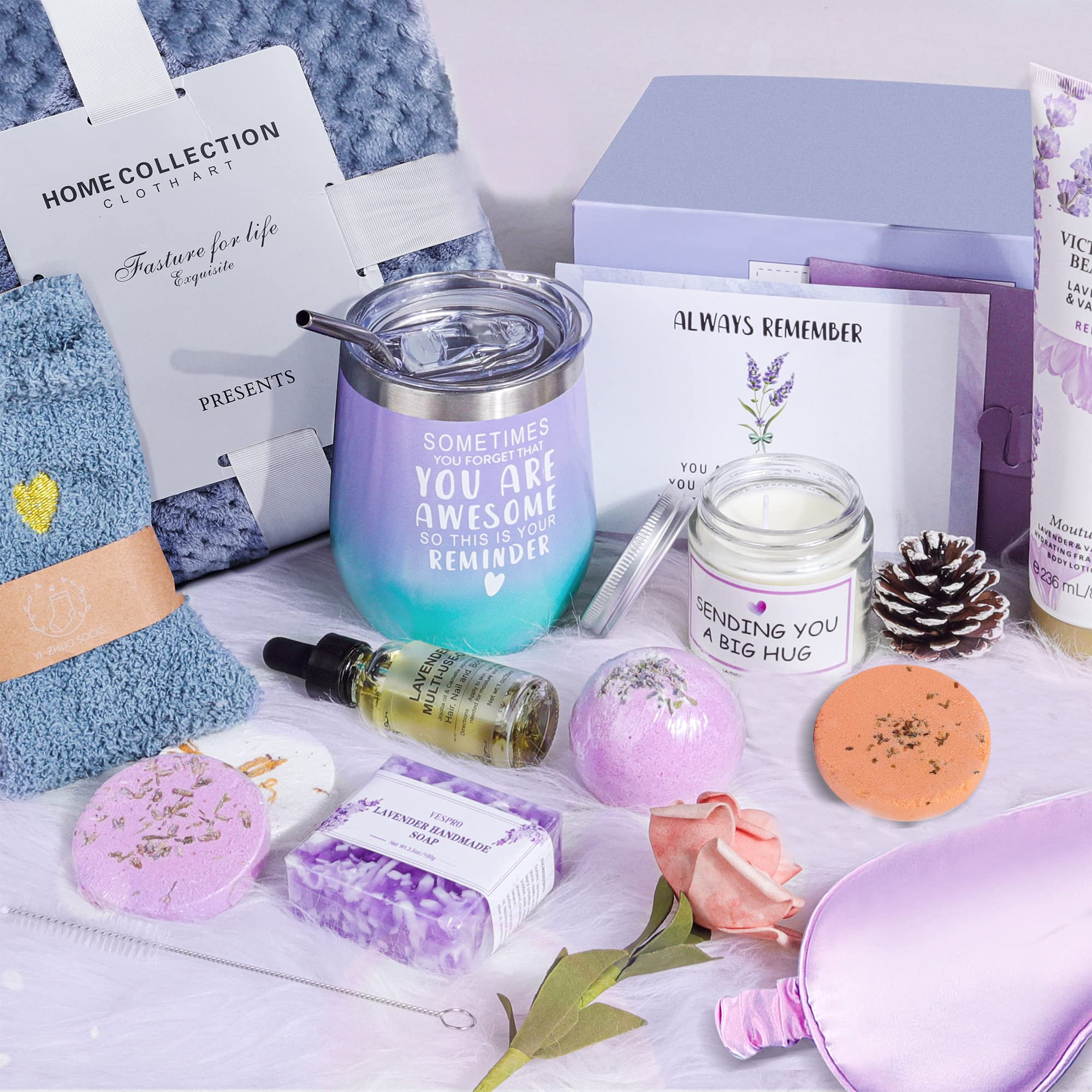 Gifts for Women,Spa Gift Baskets for Women Spring Gifts for Women Bath and Body Works Gifts Set Relaxing Sympathy Gifts Box for Women,Mom,Sister,Wife,Lover