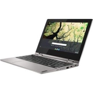 Lenovo C340 11 Convertible 2-in-1 Chromebook, Intel Celeron N4000, 4 GB RAM, 32GB eMMC, 11.6-inch HD Touch Screen Display, Chrome OS, 802.11ac, Bluetooth, Platinum Grey, W/Silmarils Accessories