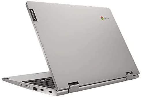 Lenovo C340 11 Convertible 2-in-1 Chromebook, Intel Celeron N4000, 4 GB RAM, 32GB eMMC, 11.6-inch HD Touch Screen Display, Chrome OS, 802.11ac, Bluetooth, Platinum Grey, W/Silmarils Accessories