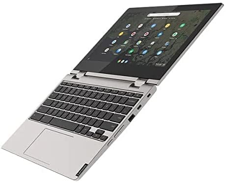 Lenovo C340 11 Convertible 2-in-1 Chromebook, Intel Celeron N4000, 4 GB RAM, 32GB eMMC, 11.6-inch HD Touch Screen Display, Chrome OS, 802.11ac, Bluetooth, Platinum Grey, W/Silmarils Accessories