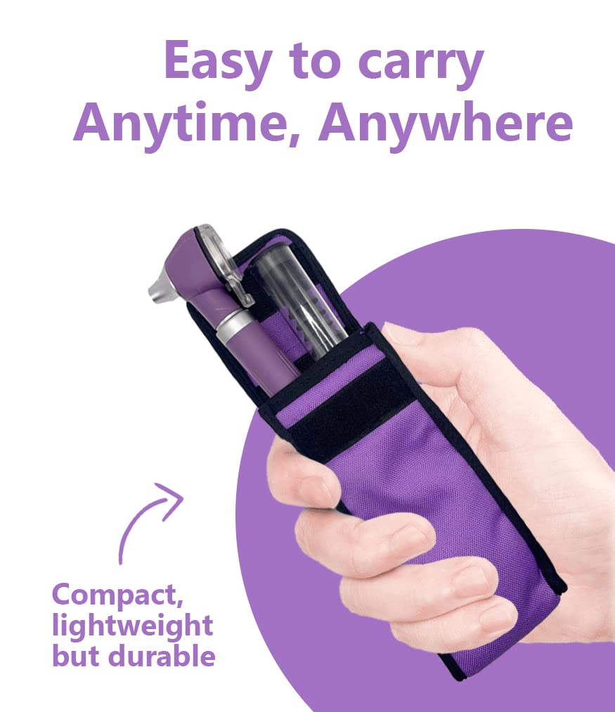 OdontoMed2011 - Mini Otoscope for Educational and Personal Use - Ideal for Medical and Nurse Students, Paramedics, EMT and Personal Use… (Purple)