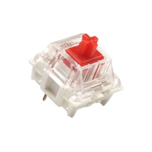 gateron ks-9 key switches for mechanical gaming keyboards | plate mounted (gateron red, 90 pcs)