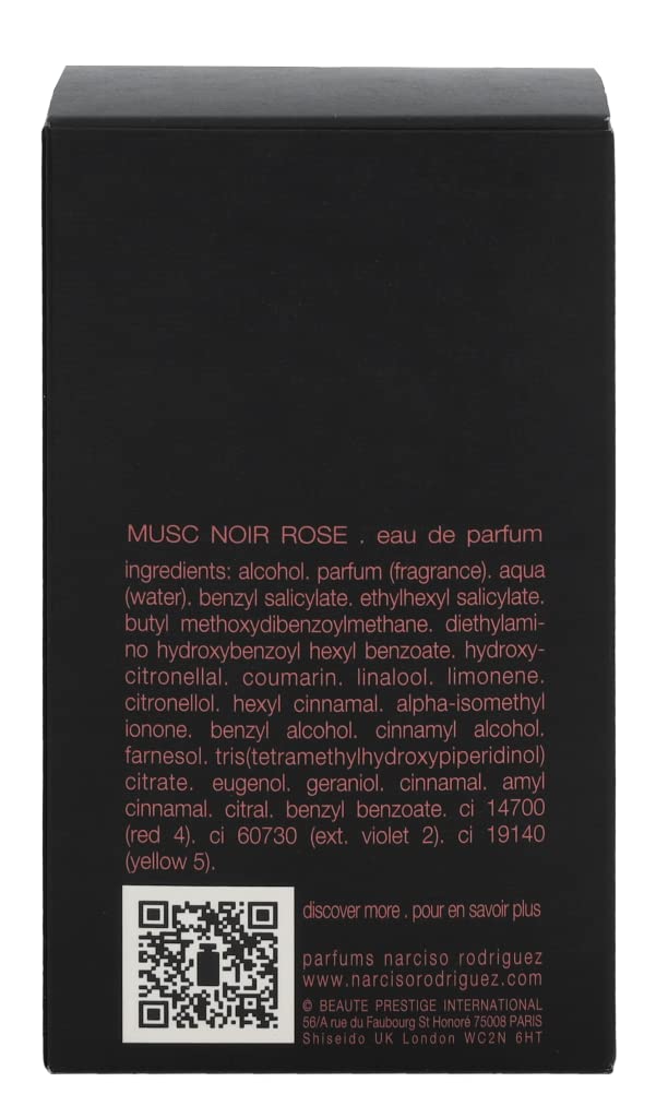 Narciso Rodriguez Musc Noir Rose for Women Eau de Parfum (1.6 Fl Oz)