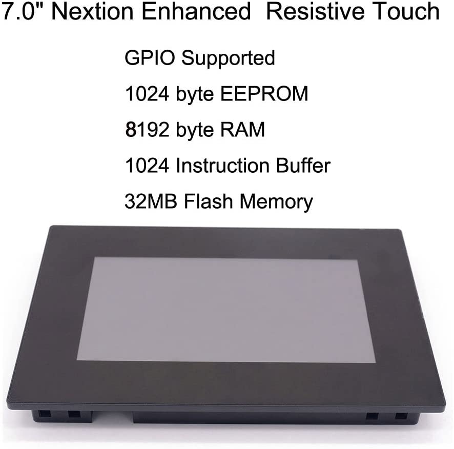 Ferwooh 7.0" Nextion Enhanced HMI USART UART Serial TFT LCD Module Display Resistive Touch Panel Touchscreen with Enclosure