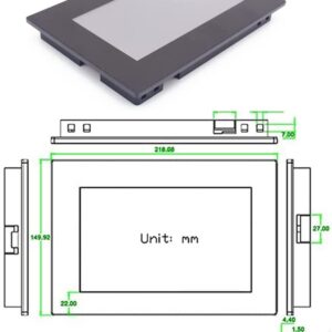 Ferwooh 7.0" Nextion Enhanced HMI USART UART Serial TFT LCD Module Display Resistive Touch Panel Touchscreen with Enclosure