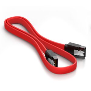 SATA Cables III, SSD Data Cable 6.0 Gbps and SATA Power Splitter Cable 4 Pin to Dual 15 Pin Hard Drive Connection Cables Compatible with SATA Connectors, HDD, SSD, CD Driver, CD Writer, 6 Pack (Red)