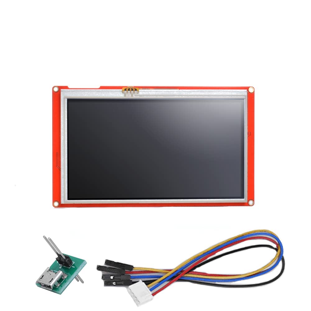 Ferwooh 7.0" NX8048P070 Nextion Intelligent HMI USART UART Serial TFT LCD Display Module Resistive Touch Screen Pannel Resistive LCD Touchscreen (NX8048P070-011R)