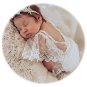 Zeroest Newborn Picture Outfit Infant Photography Lace Romper Newborn Photography Props Girl Outfits Baby Photoshoot Assecories (White 1#)