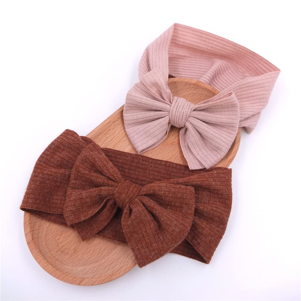 Toddler Baby Headbands Stretchy Hairbands Hair Bow Elastics for Baby Girls Newborn Infant Kids Turban Headwarp (0-24M Headwrap Olive)