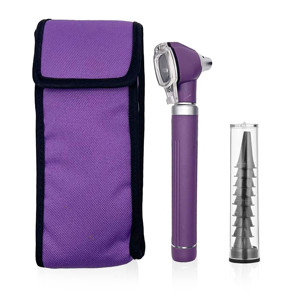 OdontoMed2011 - Mini Otoscope for Educational and Personal Use - Ideal for Medical and Nurse Students, Paramedics, EMT and Personal Use… (Purple)