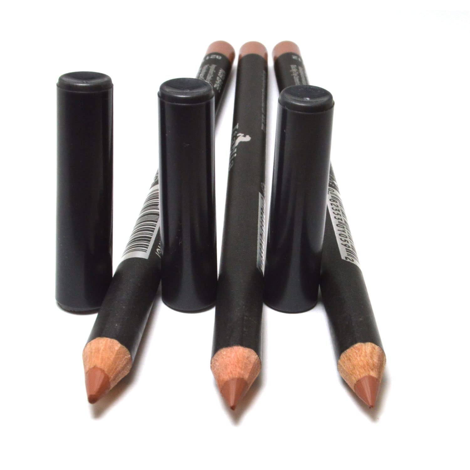 Italia Deluxe 3 Pcs x [1059 Bare ] Ultra Fine Lip liner Pencil Lipliner Set + Free Zipper Bag