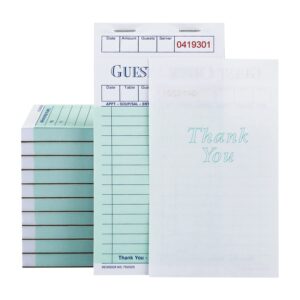 methdic guest checks waitress notepad for restaurants 2000 orders server note pads (20 books)