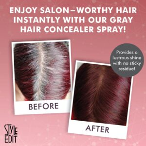 Root Touch Up Spray for Auburn Red Hair by Style Edit | Gray Hair Coverage and Temporary Auburn Red Hair Dye | 0.75 oz. Travel Size