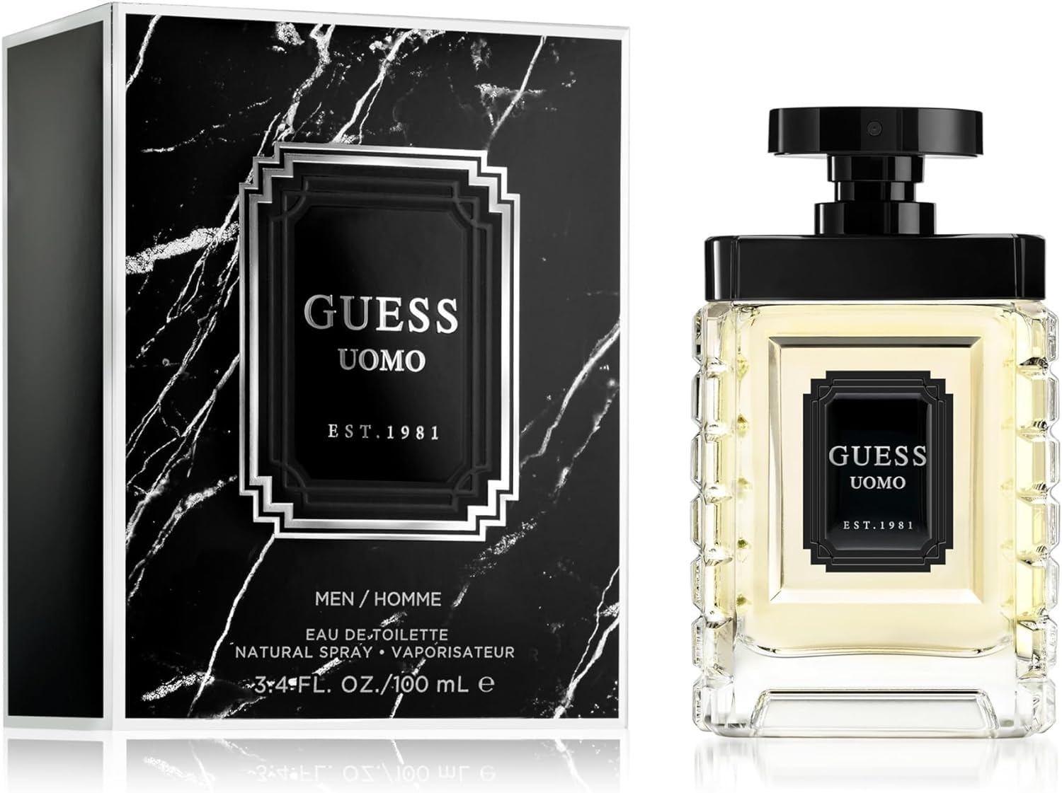 GUESS UOMO Eau de Toilette, 3.4 Fl Oz