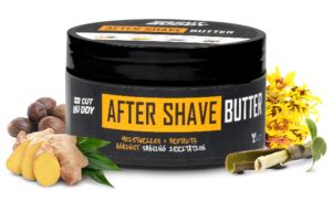 the cut buddy after shave butter for men & women, moisturizer with shaving razor bump defense, witch hazel, shea butter, ginger & willow bark, 8 fl oz