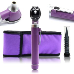 odontomed2011 - mini otoscope for educational and personal use - ideal for medical and nurse students, paramedics, emt and personal use… (purple)