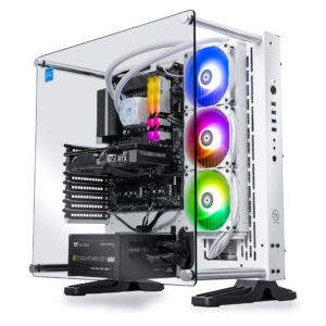 thermaltake arctic i360t r4 aio liquid cooled gaming desktop (intel core™ i5-12600kf, toughram ddr4 3600mhz 16gb memory, nvidia® geforce rtx™ 3060 ti, 1tb nvme m.2, win10 home) p3ar-z69r-36t-lcs