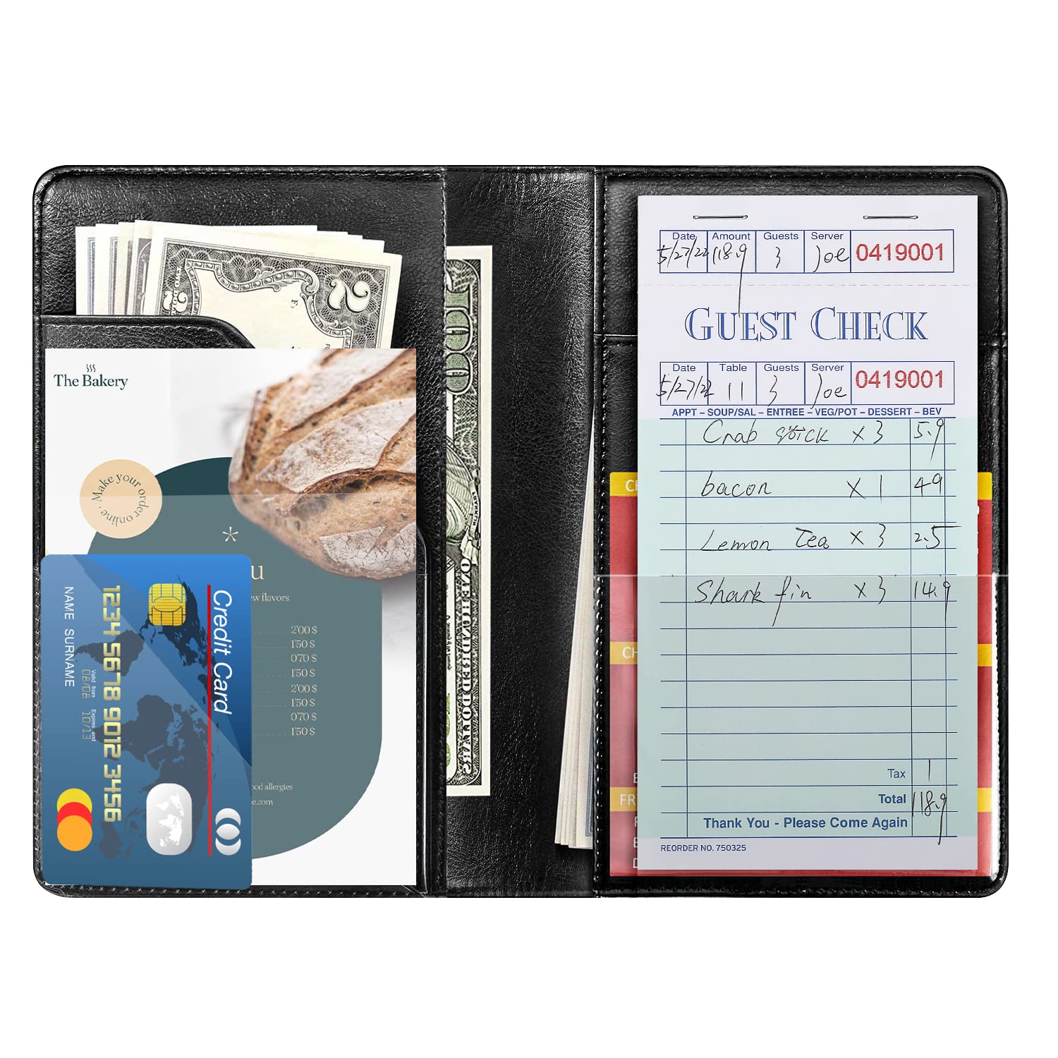 Methdic Guest Checks Waitress Notepad for Restaurants 2000 Orders Server Note Pads (20 Books)