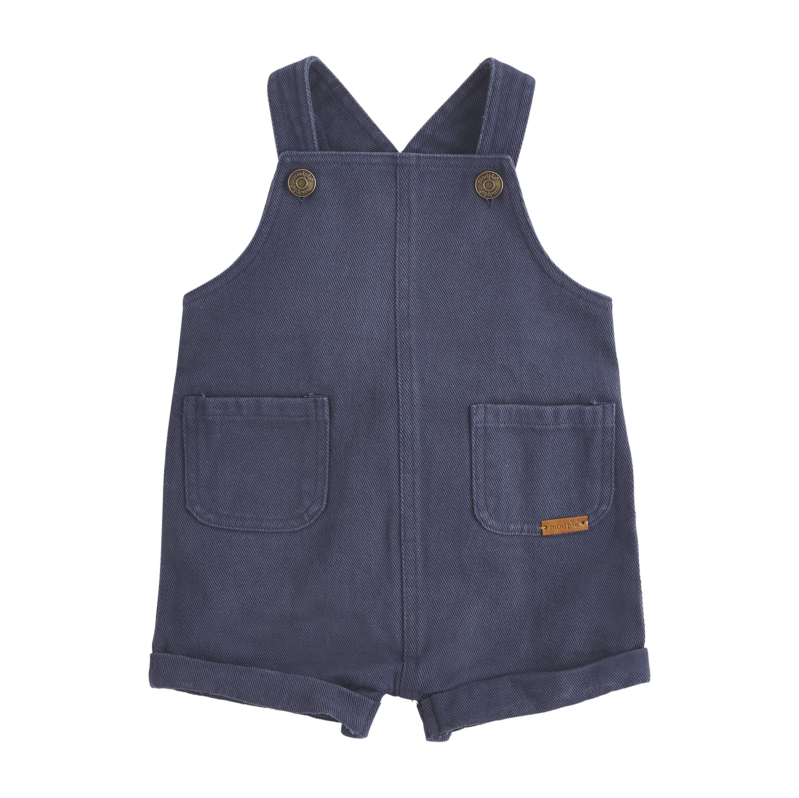 Mud Pie Baby Boy Denim Overalls, Blue, 3-6 Months