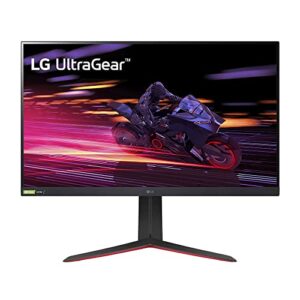 lg 32gp750-b 32 inch qhd (2560 x 1440) ips ultragear gaming monitor with 1ms (gtg) and 165hz refresh rate, nvidia g-sync compatible with amd freesync premium, tilt/height/pivot adjustable - black