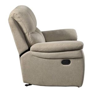 Lexicon Lapointe Wall-Hugger Manual Glider Reclining Chair, Tan