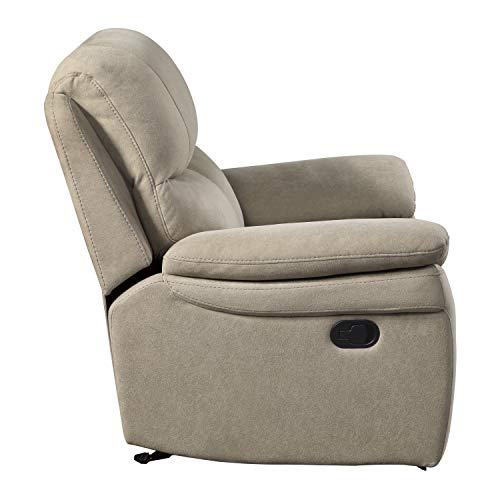 Lexicon Lapointe Wall-Hugger Manual Glider Reclining Chair, Tan