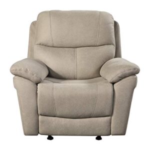 Lexicon Lapointe Wall-Hugger Manual Glider Reclining Chair, Tan