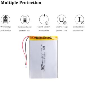 Liter Energy Battery 3.7V Lipo Battery 3000mAh Rechargeable Lithium ion Polymer Battery 505080 Lithium Polymer ion Battery with JST Connector